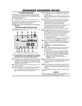 Behringer MA 400 – Musikhaus Thomann