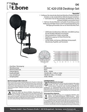 the t.bone SC 420 USB Desktop-Set – Musikhaus Thomann