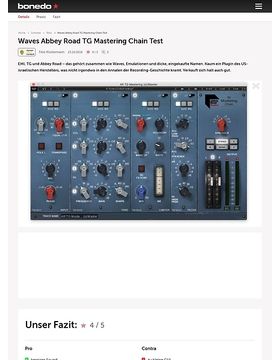 Waves Abbey Road TG Mastering Chain – Musikhaus Thomann