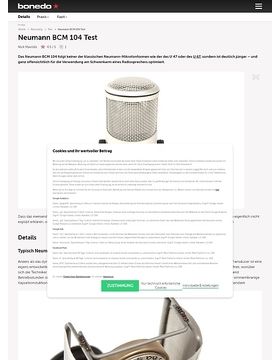 Neumann BCM 104 Großmembranmikrofon inkl. Poppschutz – Musikhaus Thomann