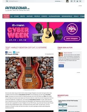 Harley Benton CST-24T P90 Black Flame – Musikhaus Thomann