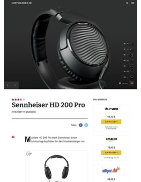 Sennheiser HD 200 Pro – Musikhaus Thomann