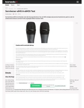 Sennheiser E845 S Mikrofon – Musikhaus Thomann