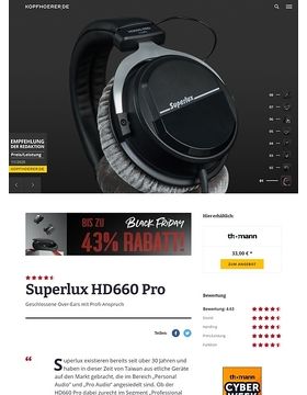 Superlux HD-660 Pro – Musikhaus Thomann