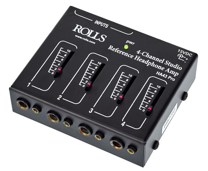 Rolls ha43 pro 4-channel headphone amplifier
