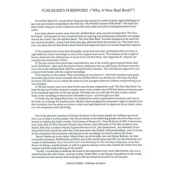 Sher Music Co. The New Real Book Bb – Thomann United States