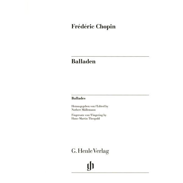 Henle Verlag Chopin Ballades – Musikhaus Thomann