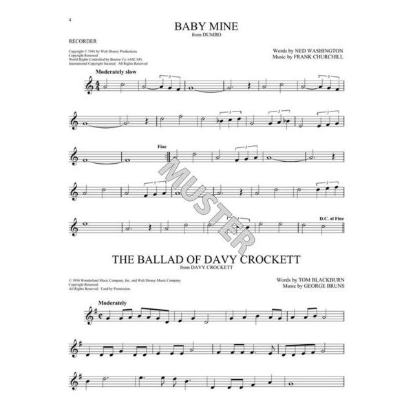 Hal Leonard 101 Disney Songs Recorder – Thomann United States