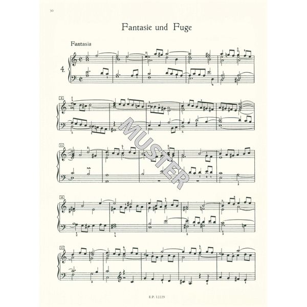 Edition Peters Bach Chromatische Fantasie – Musikhaus Thomann