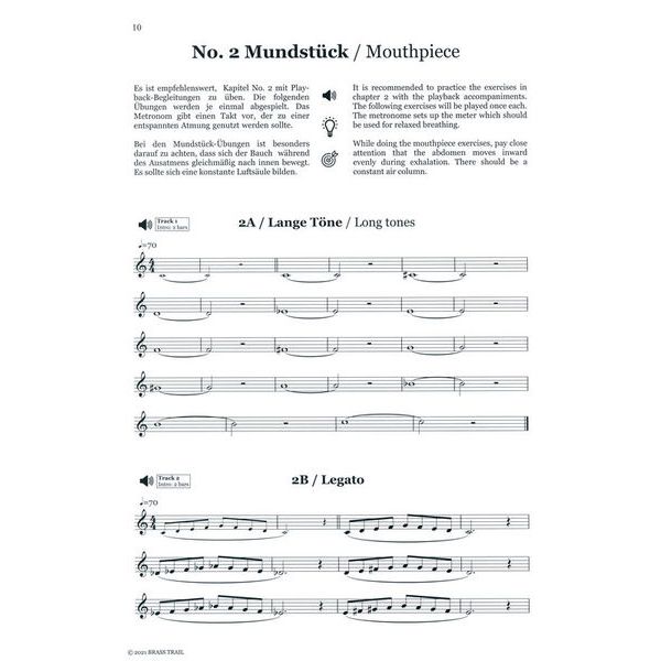 Brasstrail Personal Workbook Treble Clef Thomann United States