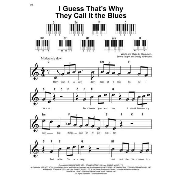 Hal Leonard Elton John Super Easy – Thomann United States