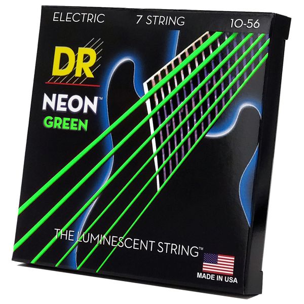 DR Strings Neon Green NGE7-10 – Thomann United States