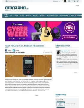 Roland R-07 black Bag Bundle – Musikhaus Thomann