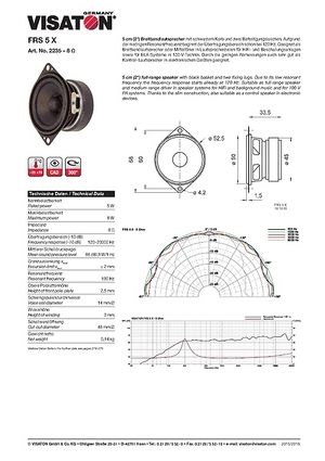 Visaton FRS 5 X – Musikhaus Thomann