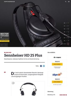 Sennheiser HD-25 Plus – Musikhaus Thomann