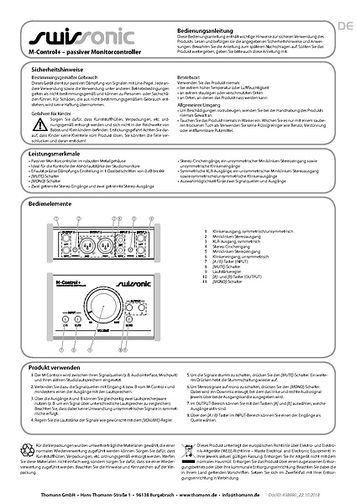 Swissonic M-Control + – Musikhaus Thomann