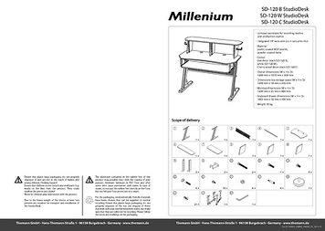 Millenium SD-120 B StudioDesk – Thomann Ireland
