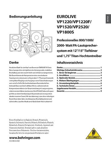 Behringer Vp 1220 – Musikhaus Thomann