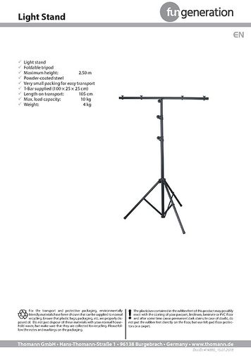 Fun Generation Light Stand – Musikhaus Thomann