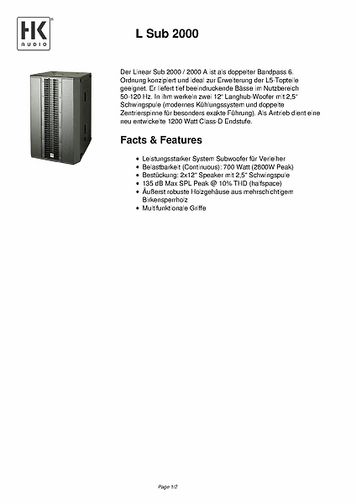 HK Audio L Sub 2000 Linear 5 – Musikhaus Thomann