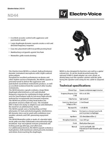 EV ND44 – Musikhaus Thomann