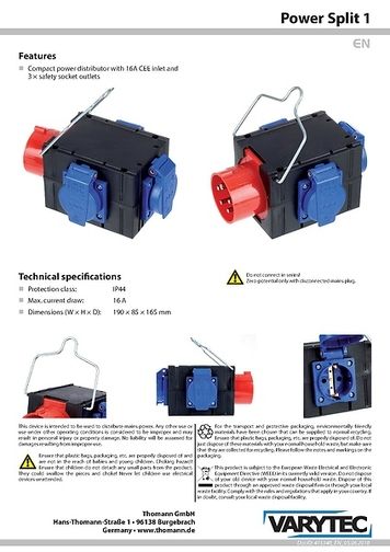Varytec Power Split 1 – Musikhaus Thomann