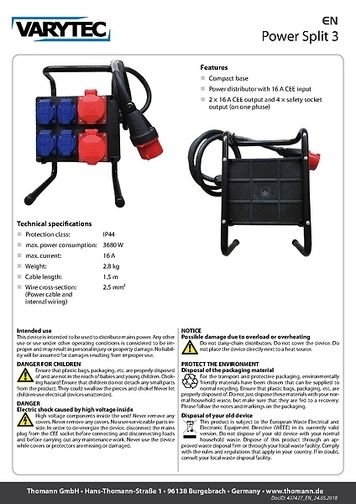 Varytec Power Split 3 – Musikhaus Thomann