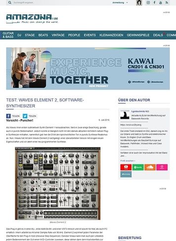 Waves Element 2.0 – Musikhaus Thomann