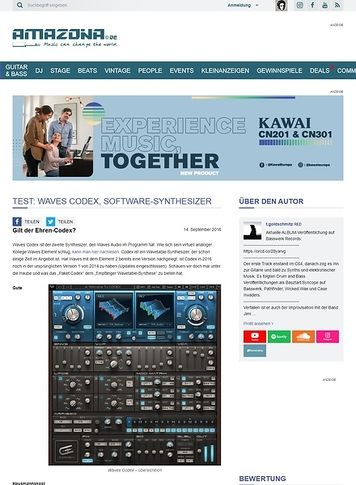 Waves Codex Wavetable Synth – Musikhaus Thomann