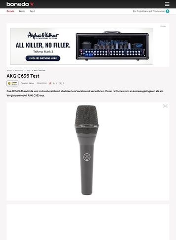 AKG C636 BLK – Musikhaus Thomann