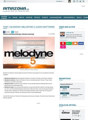 Celemony Melodyne 5 assistant Update – Musikhaus Thomann